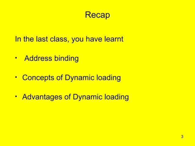 32 dynamic linking nd overlays | PPT | Operating Systems | Computer Software and Applications
