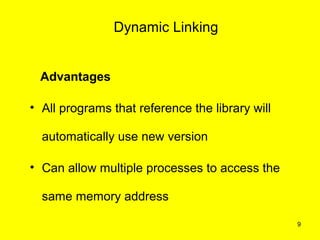 32 dynamic linking nd overlays | PPT