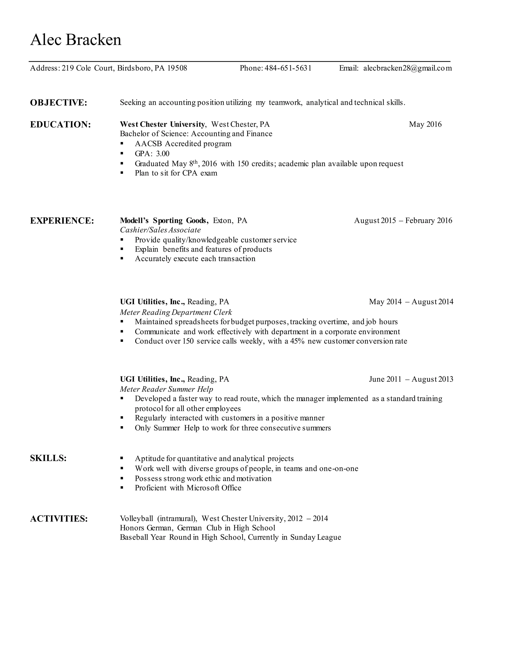 Alec Bracken Resume | DOCX