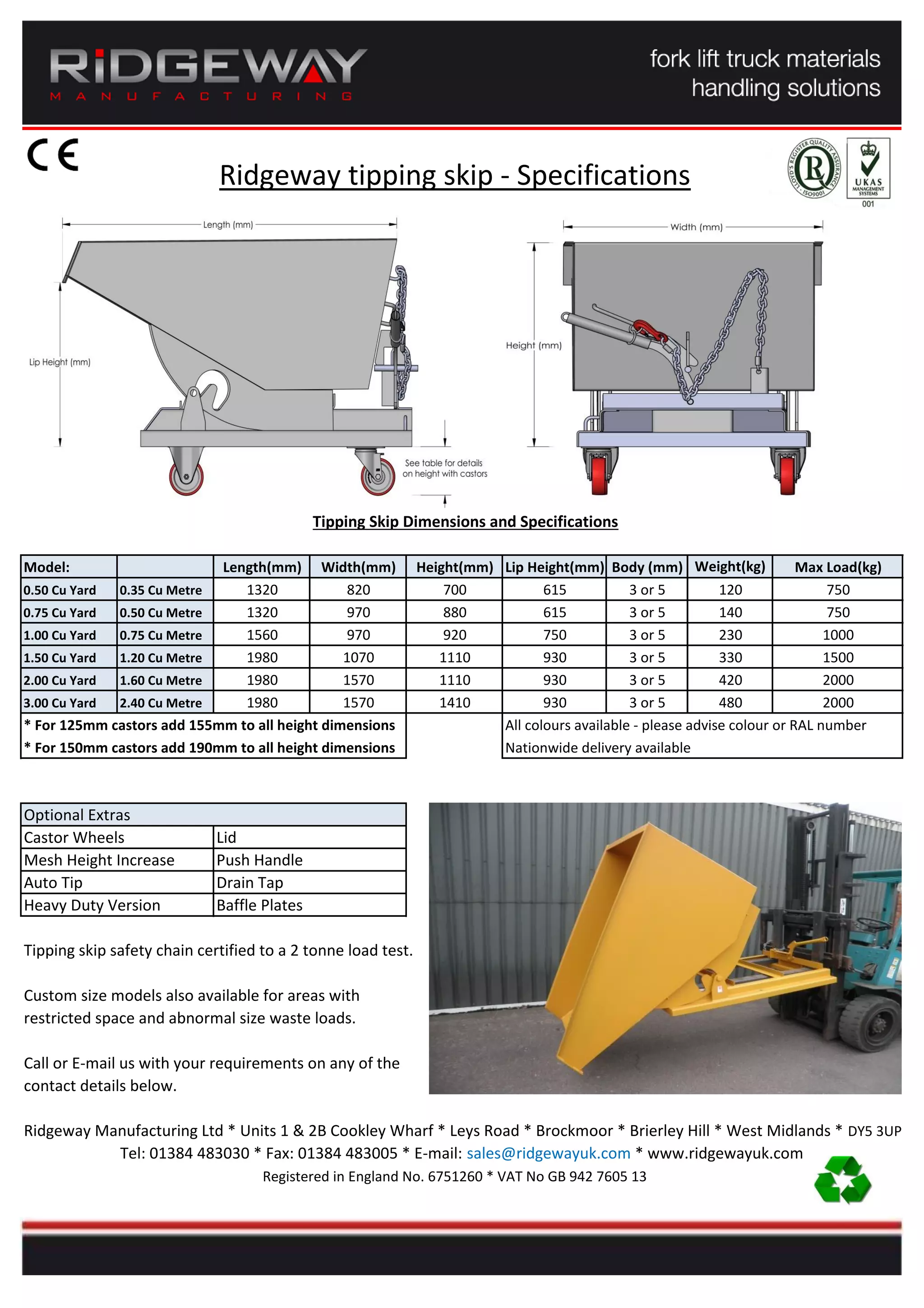 Tipping Skip - Brochure - Revised | PDF