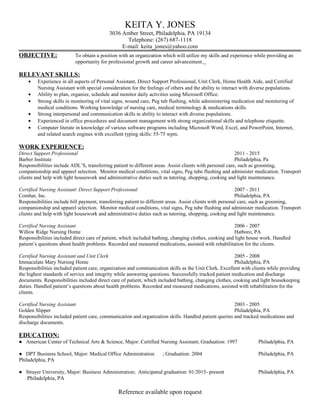 Resume- Keita Jones (2) | DOC