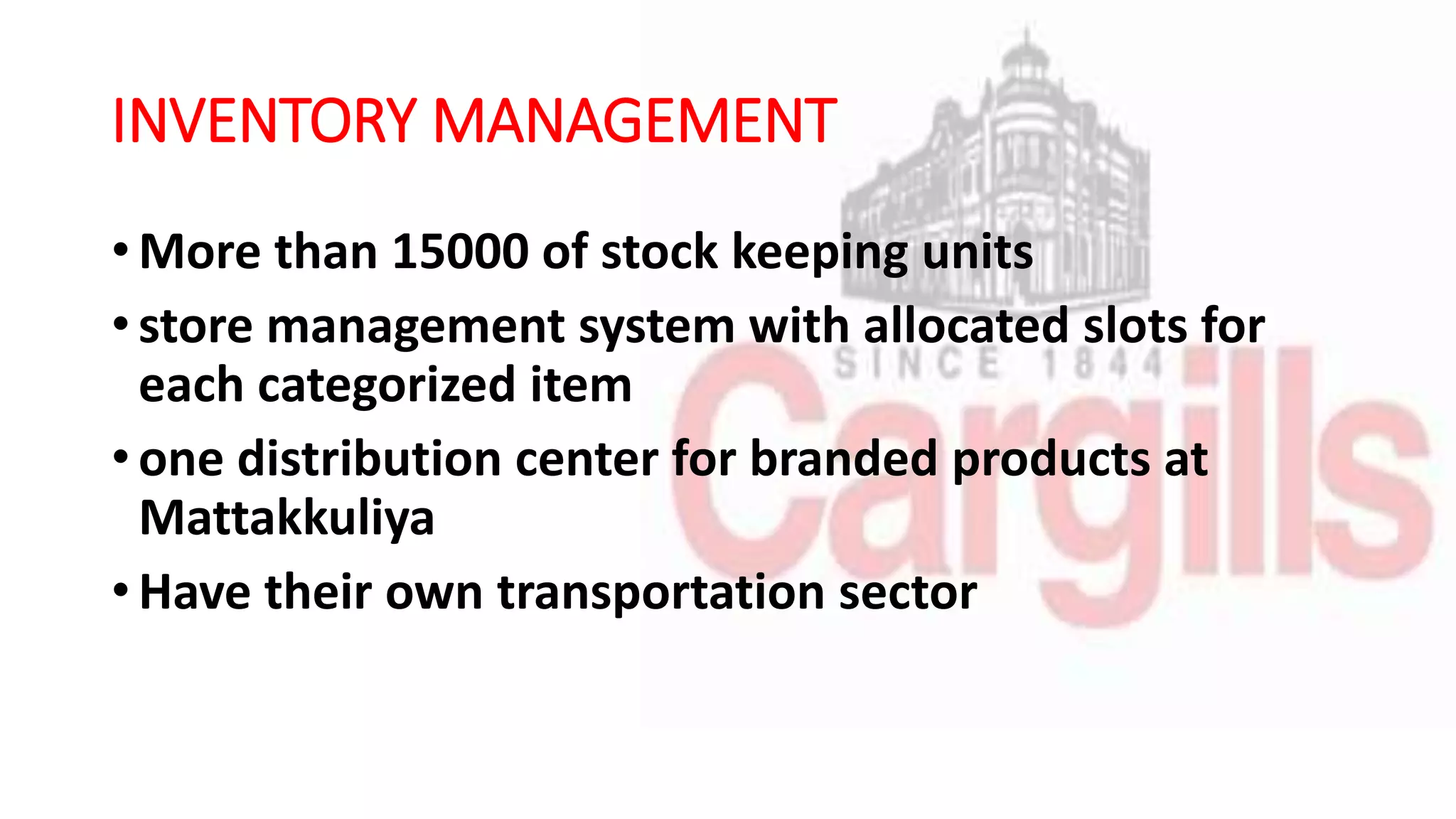 Cargills Food City Supply Chain | PPTX