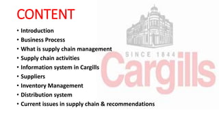 Cargills Food City Supply Chain | PPTX