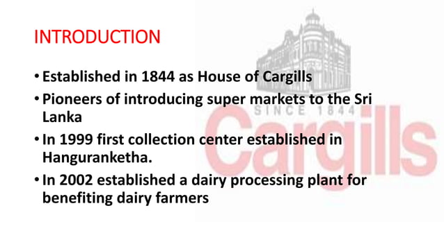 Cargills Food City Supply Chain | PPTX