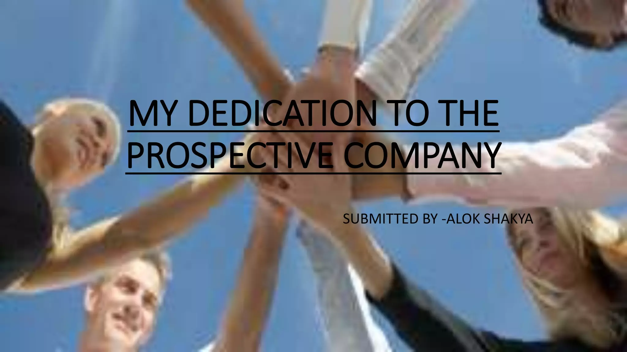 alok ppt to dedication | PPTX