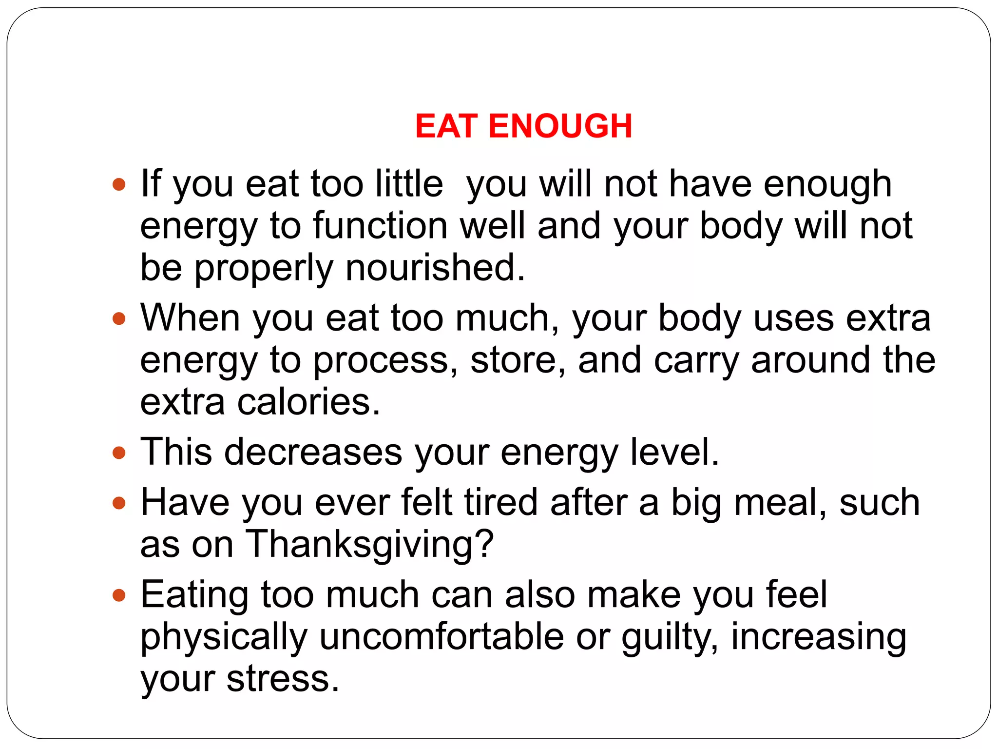 Eat nutritious foods to become more productive | PPTX