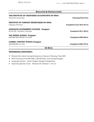 CS Neha Gupta | PDF | Business Accounting & Finance | Business