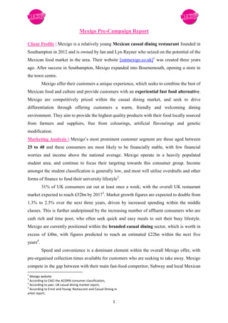 Mexigo GOMC Report | PDF