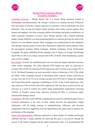Mexigo GOMC Report | PDF