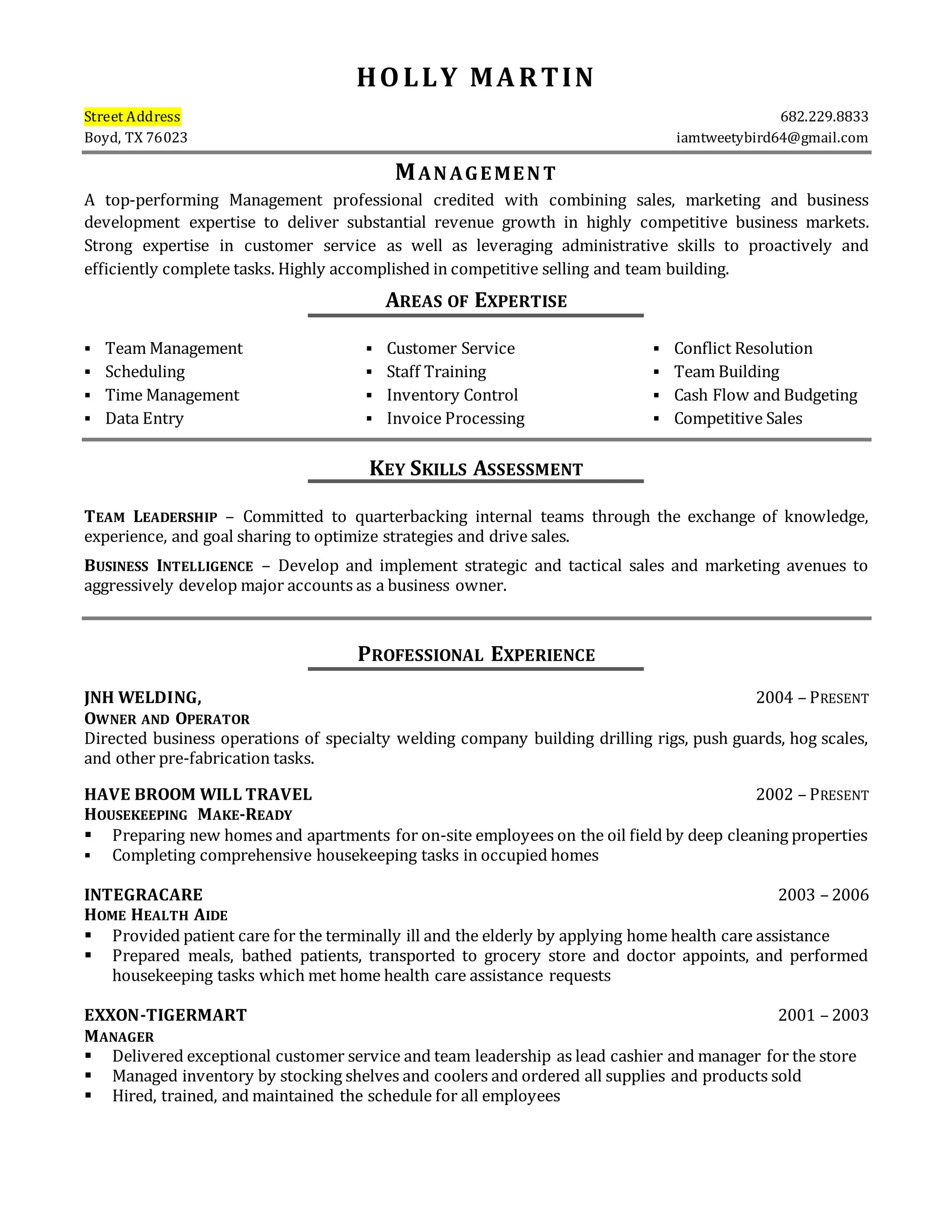hollymartinresume (1) | DOCX