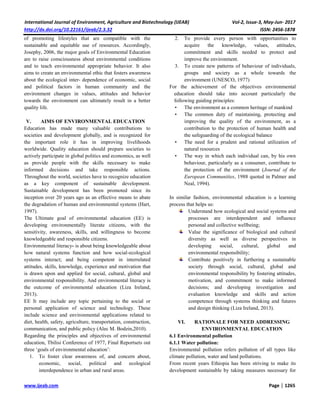 Environmental Education for all: Ethiopian Context | PDF