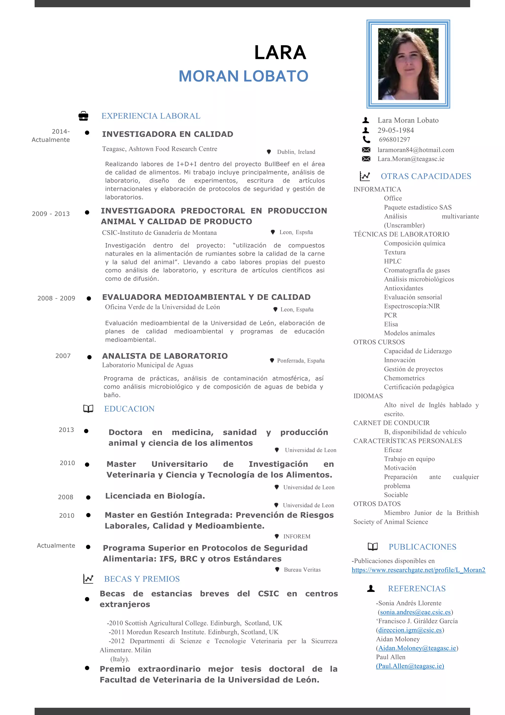 Resume_Lara Moran | PDF
