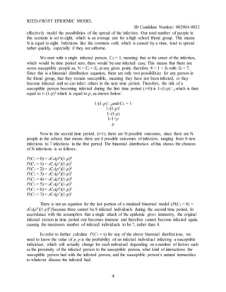 MathematicallyModelingEpidemicsThroughtheUseoftheReed-FrostEquation | DOCX