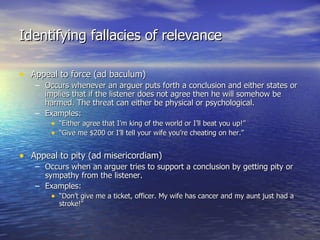 3.2 Fallacies Of Relevance | PPT
