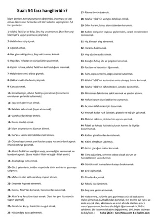 32 Farz ve 54 Farz | PDF