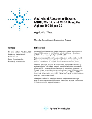 Agilent Application Note 5990-8361EN | PDF