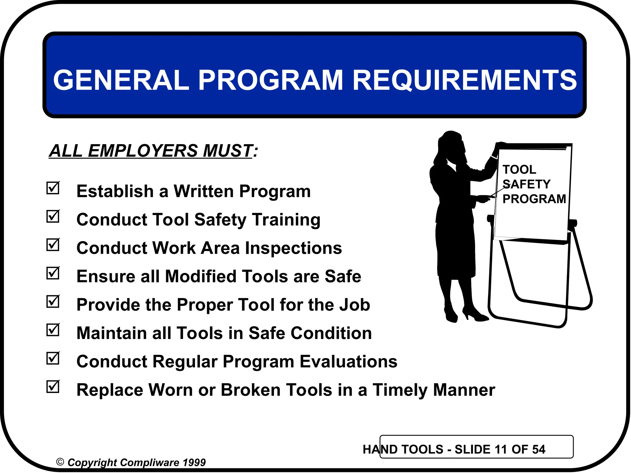 HAND TOOL SAFETY Safety training Hand Tool Safety | PPT