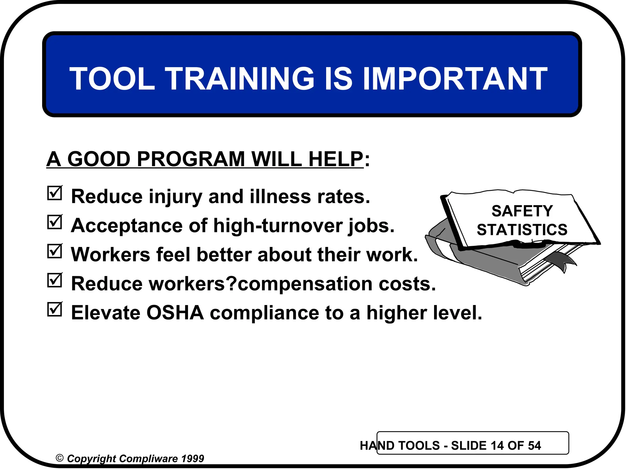 HAND TOOL SAFETY Safety training Hand Tool Safety | PPT