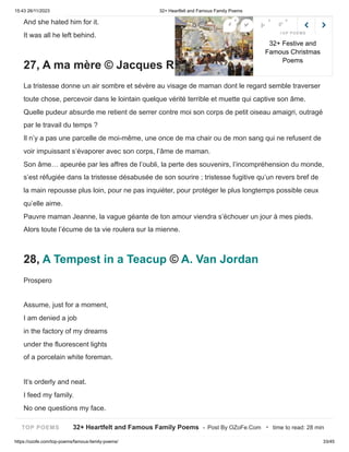 30 Famous Family Poems | PDF