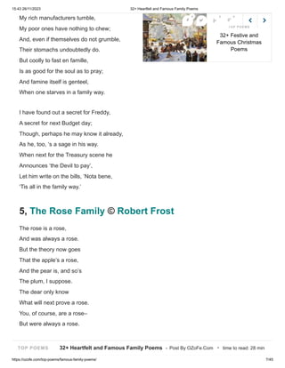 30 Famous Family Poems | PDF