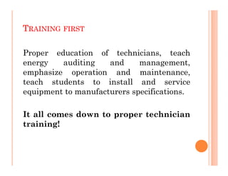 Importance of training & certification of rac service technicians | PPT