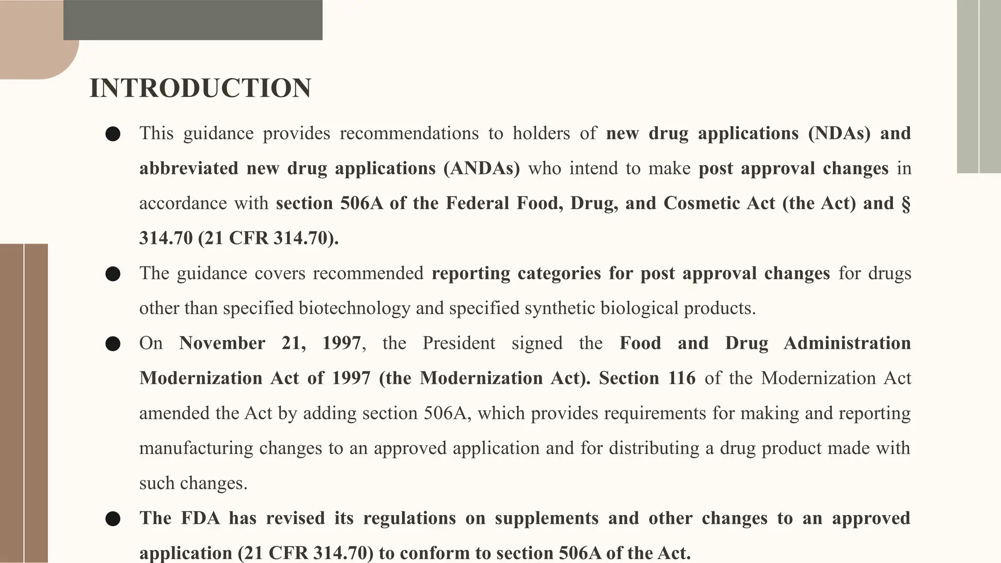 Changes to an approved NDA or ANDA (USFDA).pptx