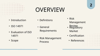 ISO 14971_Quality Risk Management of Medical Devices pptx | PPTX