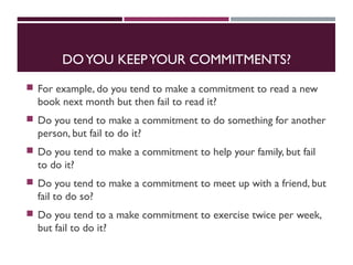 Master your small daily commitments | PPT | Free Download