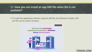 32 Most Commonly Asked Windows Server Administrator Interview Questions ...