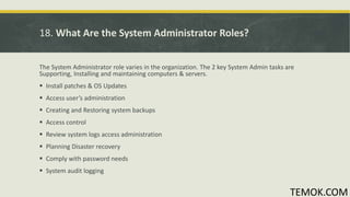 32 Most Commonly Asked Windows Server Administrator Interview Questions ...