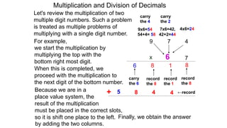 32 multiplication and division of decimals | PPTX