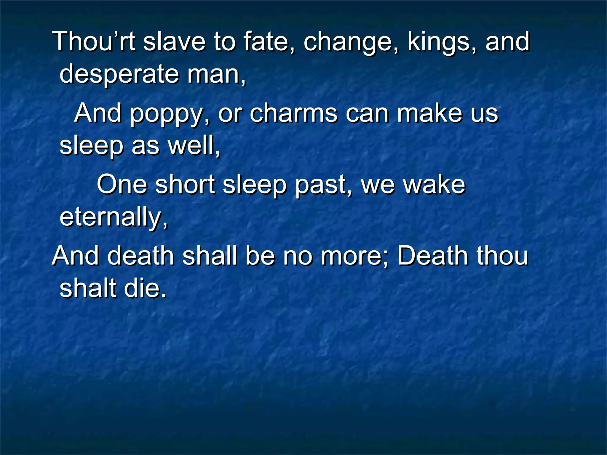 The Renaissance Literature Topic –The Flea - Death be not proud | PPT