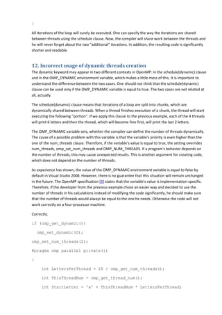 32 OpenMP Traps For C++ Developers | PDF | Programming Languages | Computing