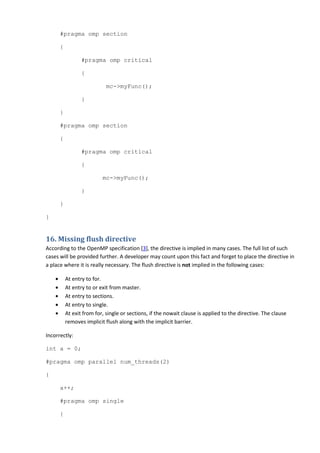 32 OpenMP Traps For C++ Developers | PDF | Programming Languages | Computing