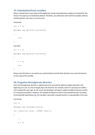 32 OpenMP Traps For C++ Developers | PDF | Programming Languages | Computing