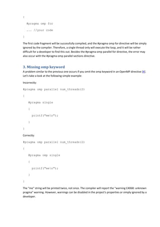 32 OpenMP Traps For C++ Developers | PDF | Programming Languages | Computing