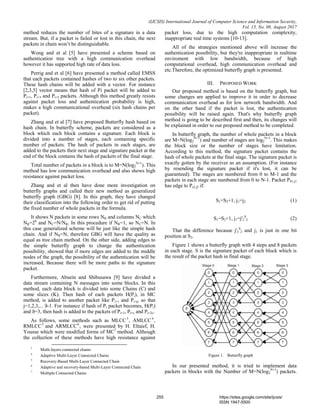 A Stream Authentication Method over Lossy Networks using Optimized ...