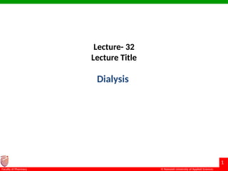 A presentation on Dialysis and dialyser 1.pptx