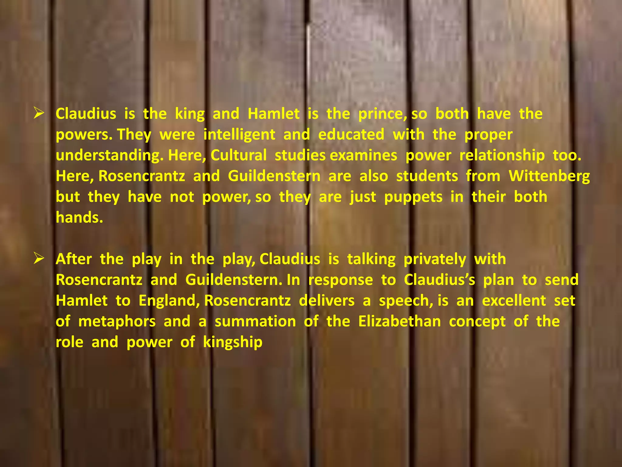 Cultural Studies & Formalistic Approach in ‘ Hamlet’ | PPTX