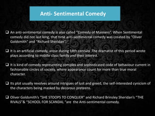 Women Characters of Anti-Sentimental Comedy | PPTX