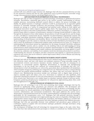 Hydrogen Fuel Cells: Advancements and Applications in Clean Energy (www.kiu.ac.ug) | PDF