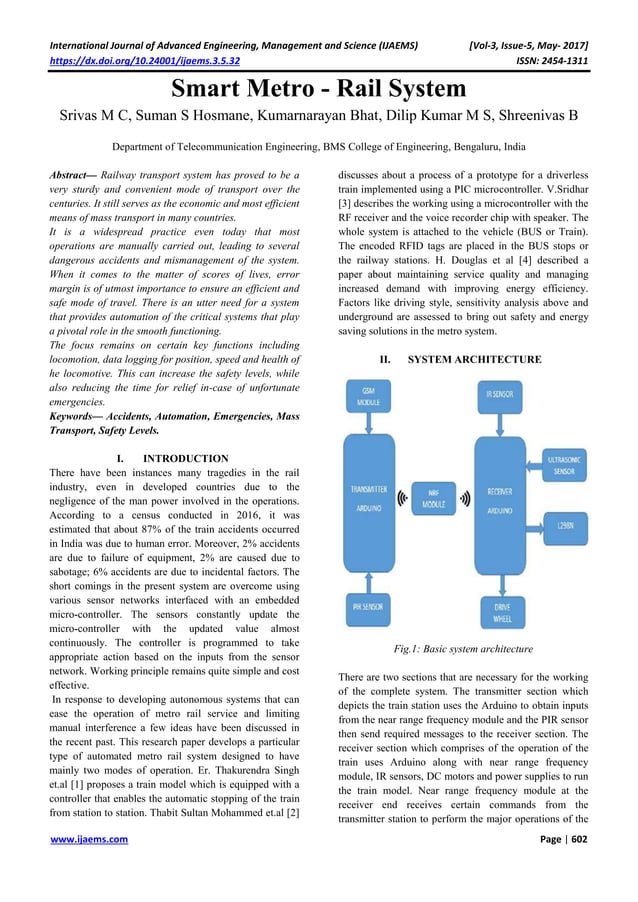 Smart Metro - Rail System | PDF