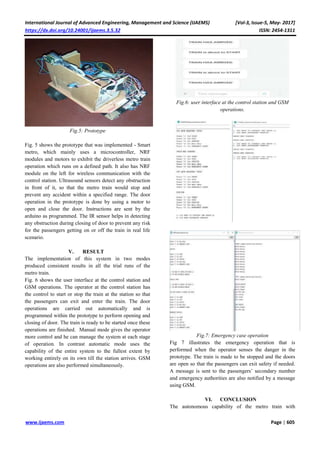 Smart Metro - Rail System | PDF