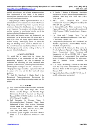 Smart Metro - Rail System | PDF