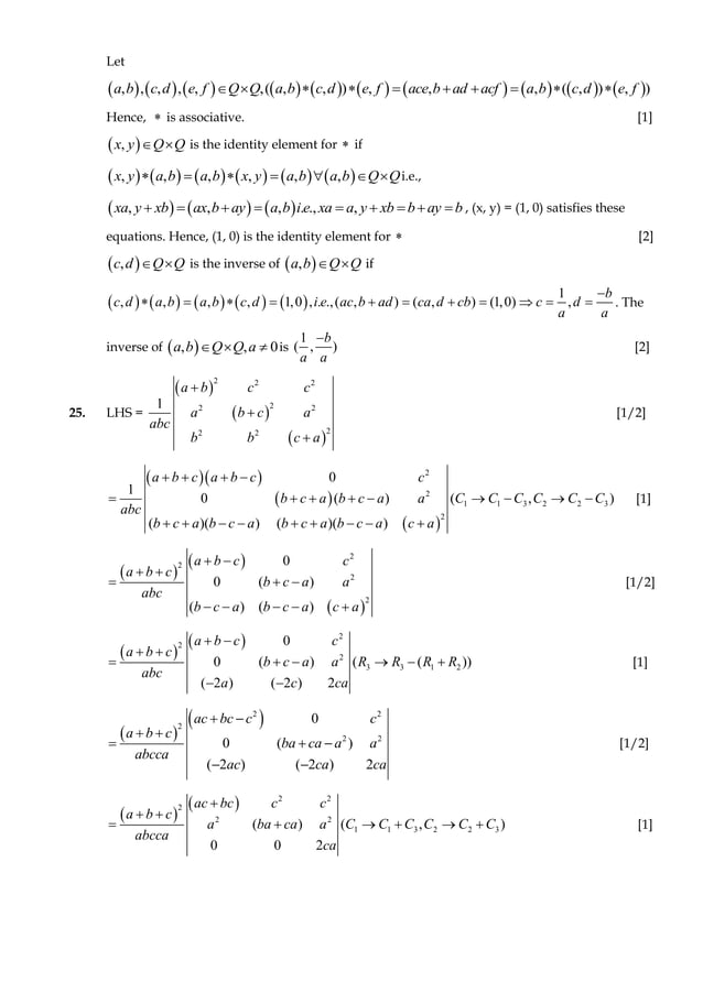 Changed pattern of CBSE Class XII Mathematics -2016-17-with_marking_scheme | PDF