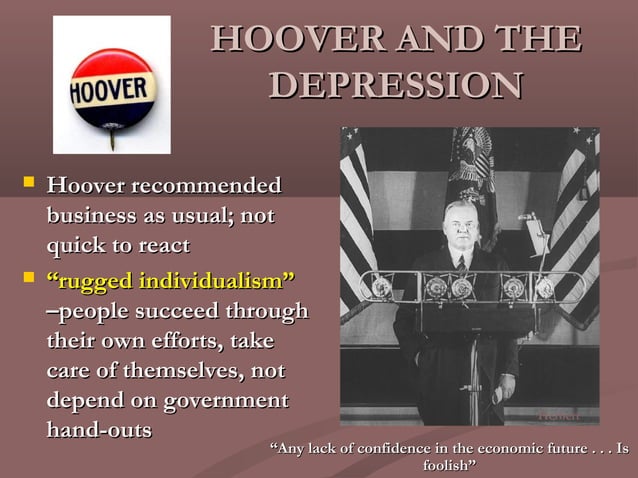 Hoover, the Stock Market Crash and the Depression | PPT