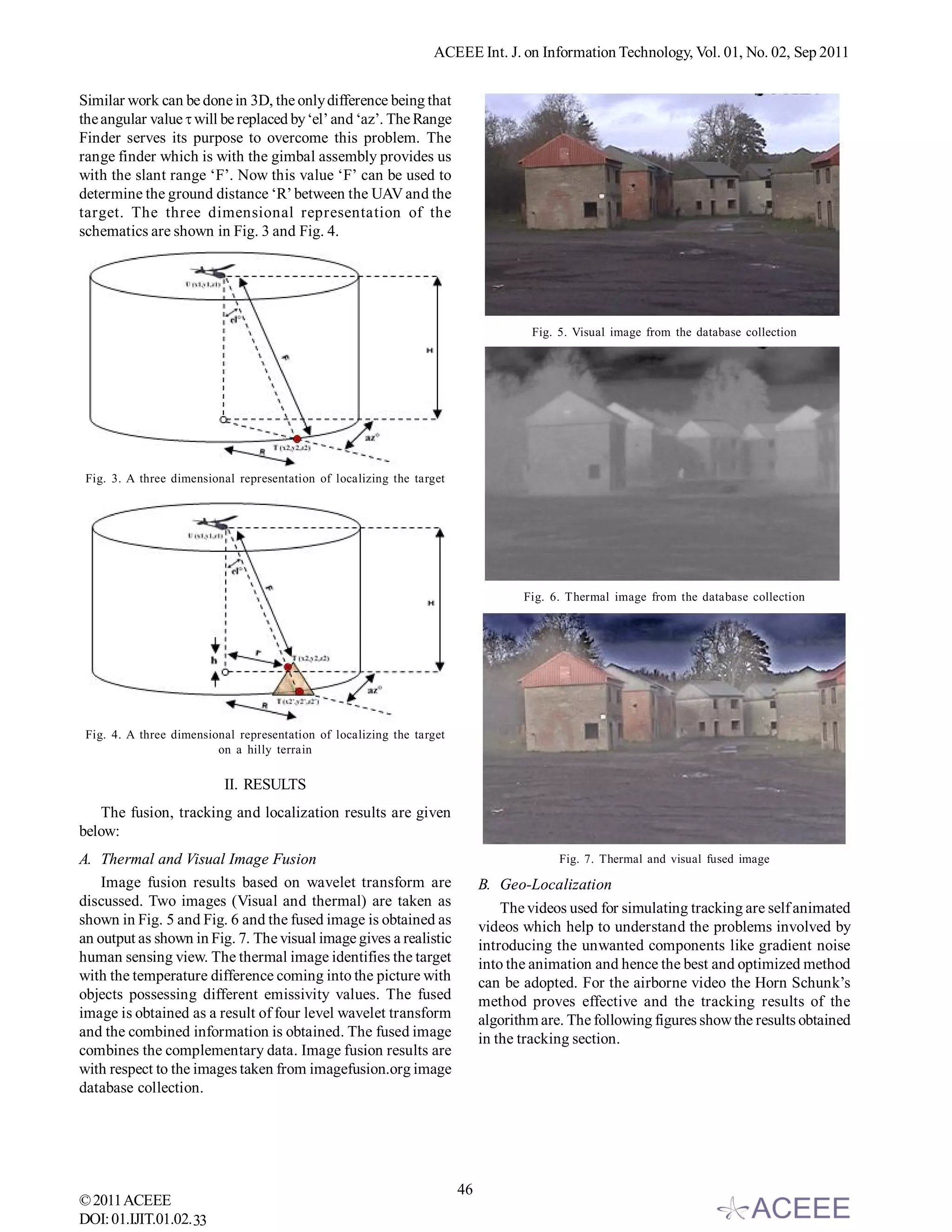 Image Fusion of Video Images and Geo-localization for UAV Applications | PDF