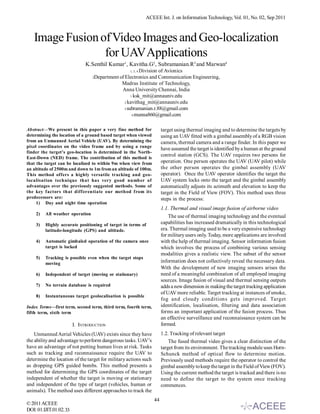Image Fusion of Video Images and Geo-localization for UAV Applications ...
