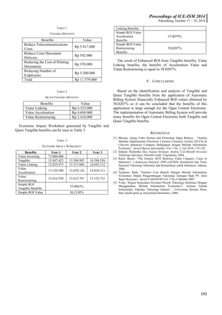 Information Economics Cost-Benefit Analysis on Automatic Billing System Implementation at Ogan ...
