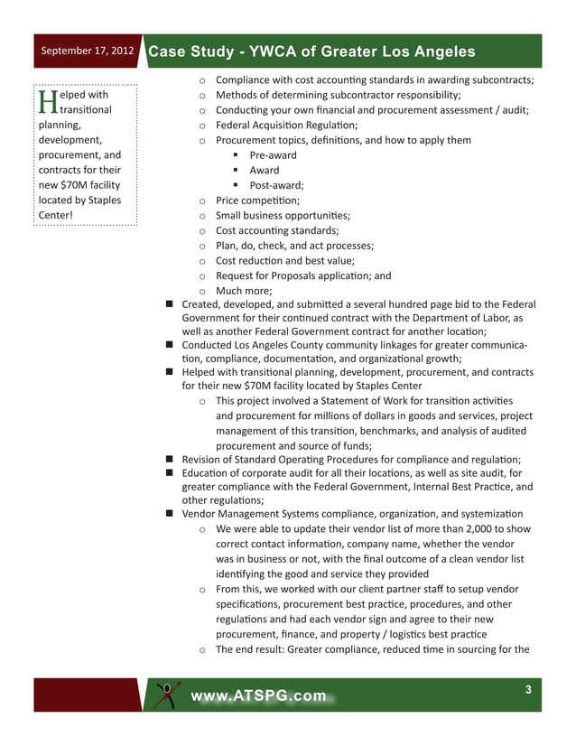 33.1.006 YWCA GLA Case Study Story | PDF | Business Administration ...